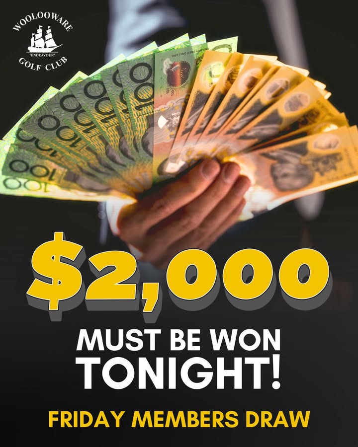 $2,000 Must-Win Members Draw at Woolooware Golf Club